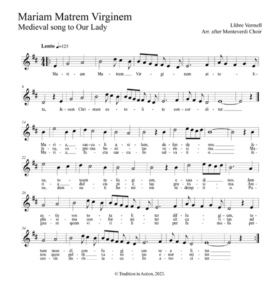 Mariam Matrem Virginem, Canção medieval do peregrino a Nossa Senhora de ...